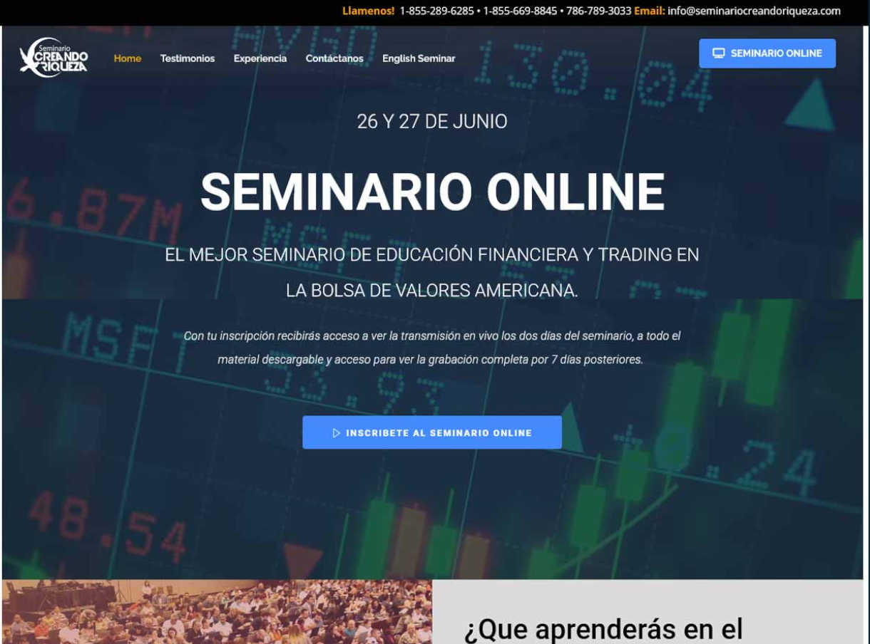 Seminario Creando Riqueza: opiniones y reseña 2022. ¿Es fiable? - ReviForex