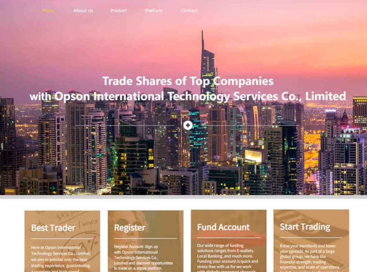 Opson International Technology: opiniones y reseña 2022. ¿Es fiable ...