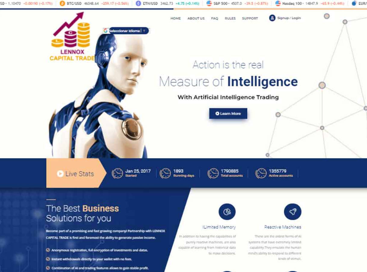 LENNOX CAPITAL TRADE: opiniones y reseña 2022. ¿Es fiable? - ReviForex