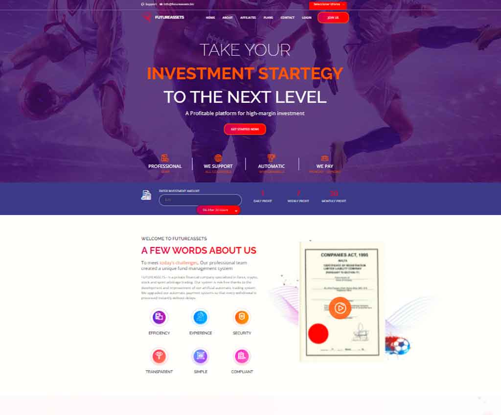 FUTURE ASSETS: opiniones y reseña 2022. ¿Es fiable? - ReviForex