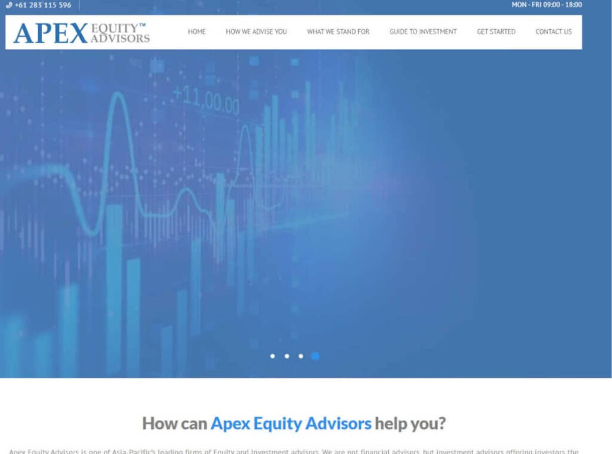 Apex Equity Advisors: opiniones y reseña 2022. ¿Es fiable? - ReviForex