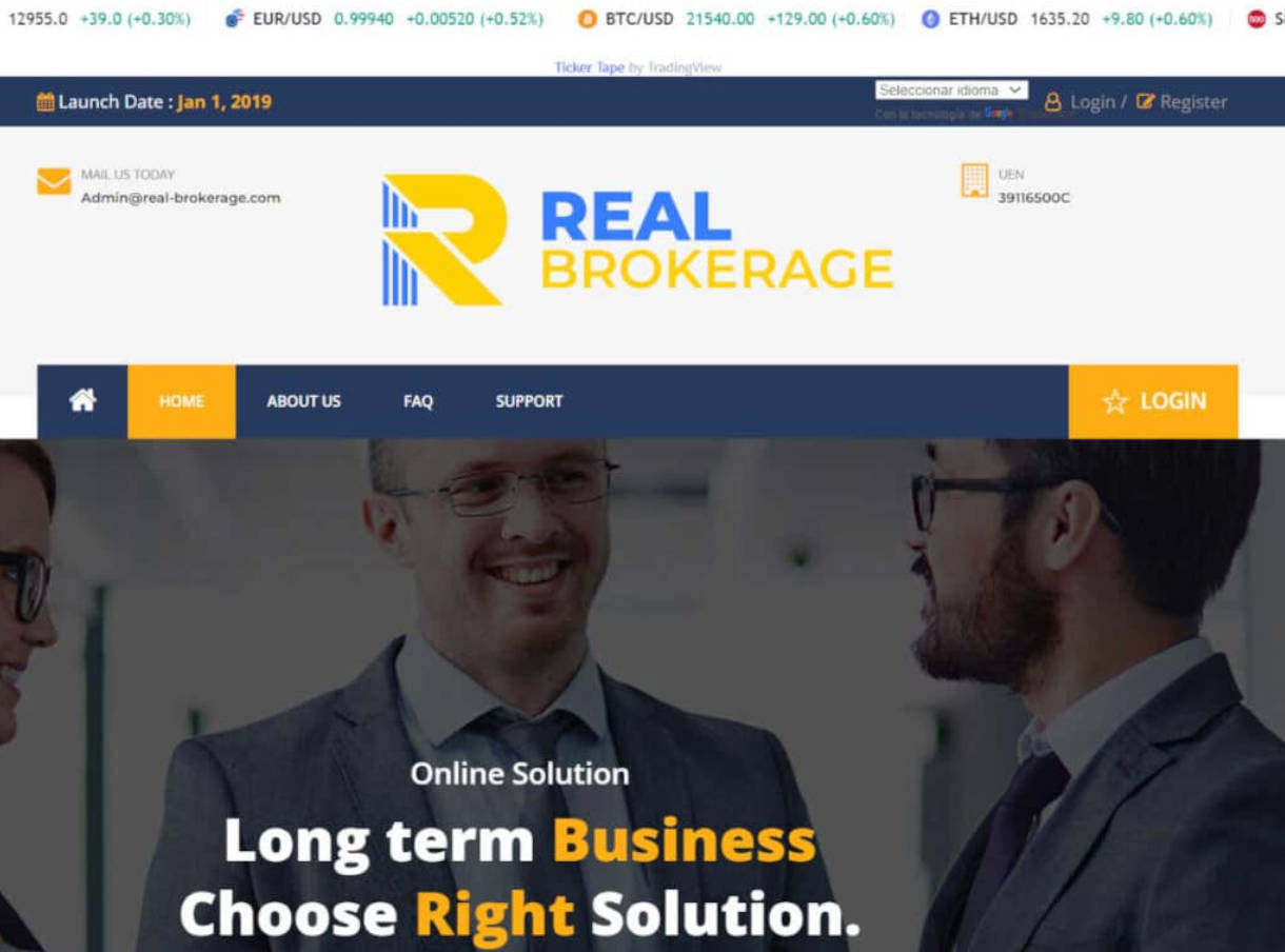 Real-brokerage.com: opiniones y reseña 2022. ¿Es fiable? - ReviForex