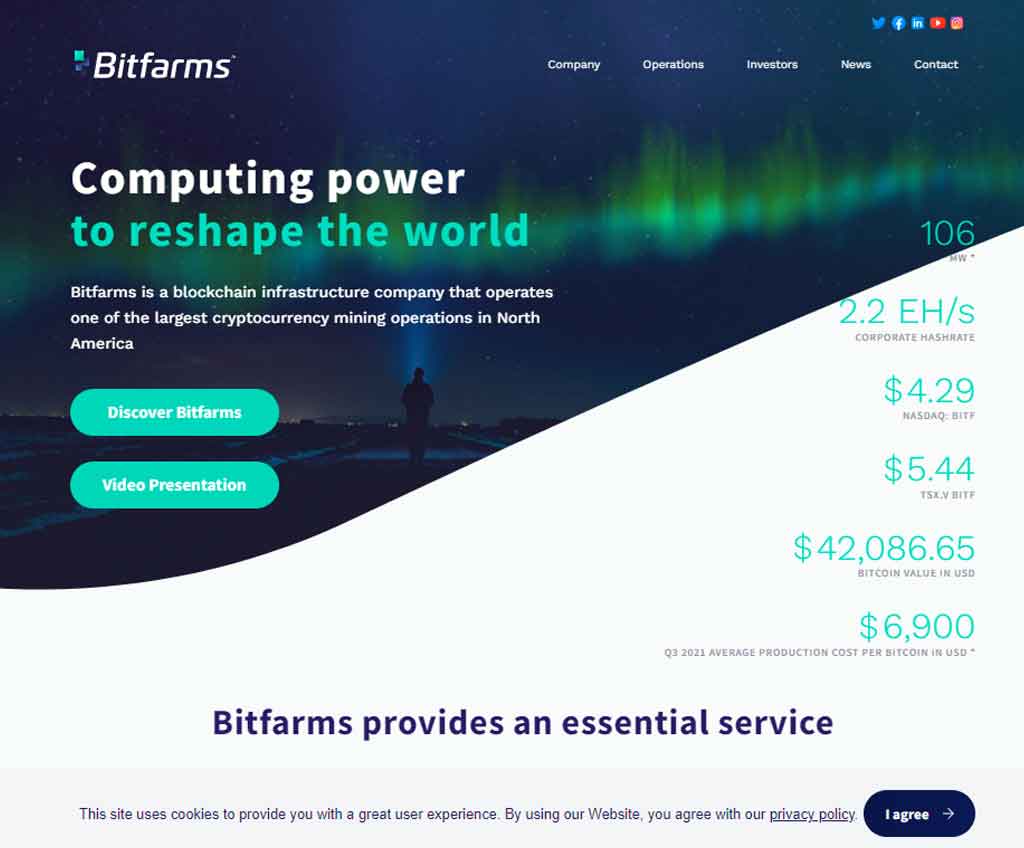 Bitfarms: opiniones y reseña 2022. ¿Es fiable? - ReviForex