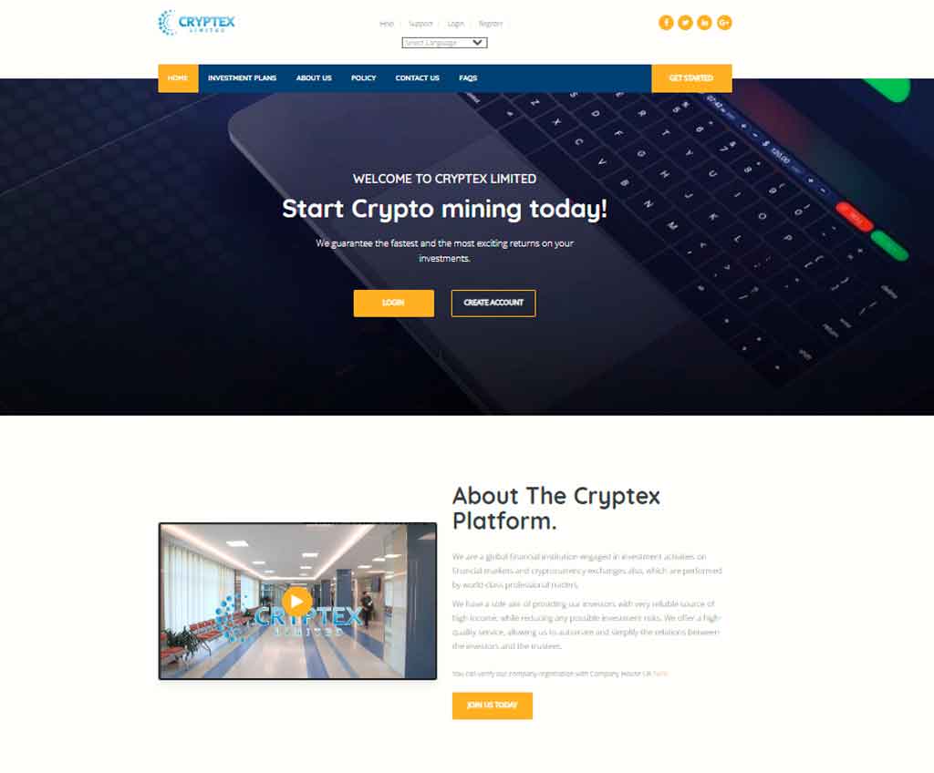 Cryptex Limited: opiniones y reseña 2023. ¿Es fiable? - ReviForex